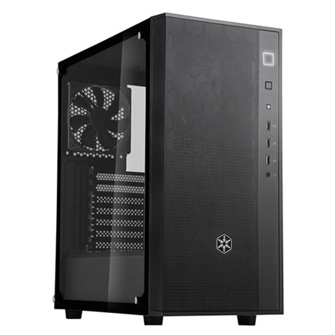 Buy SilverStone FARA R1- SST-FAR1B-G Tempered Glass Black ...