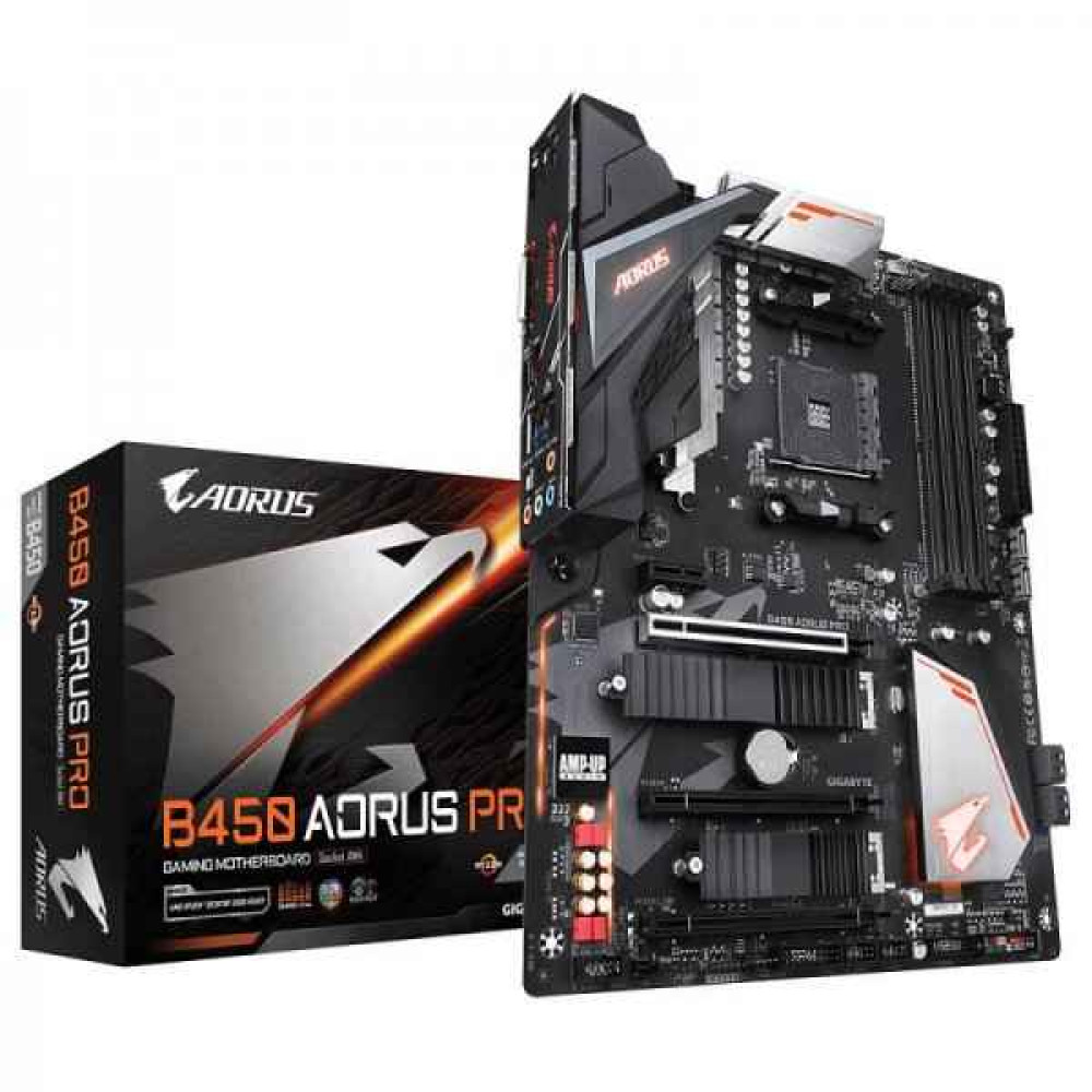 Buy Gigabyte AMD B450 AORUS PRO Socket AM4 DDR4 ATX Motherboard ...